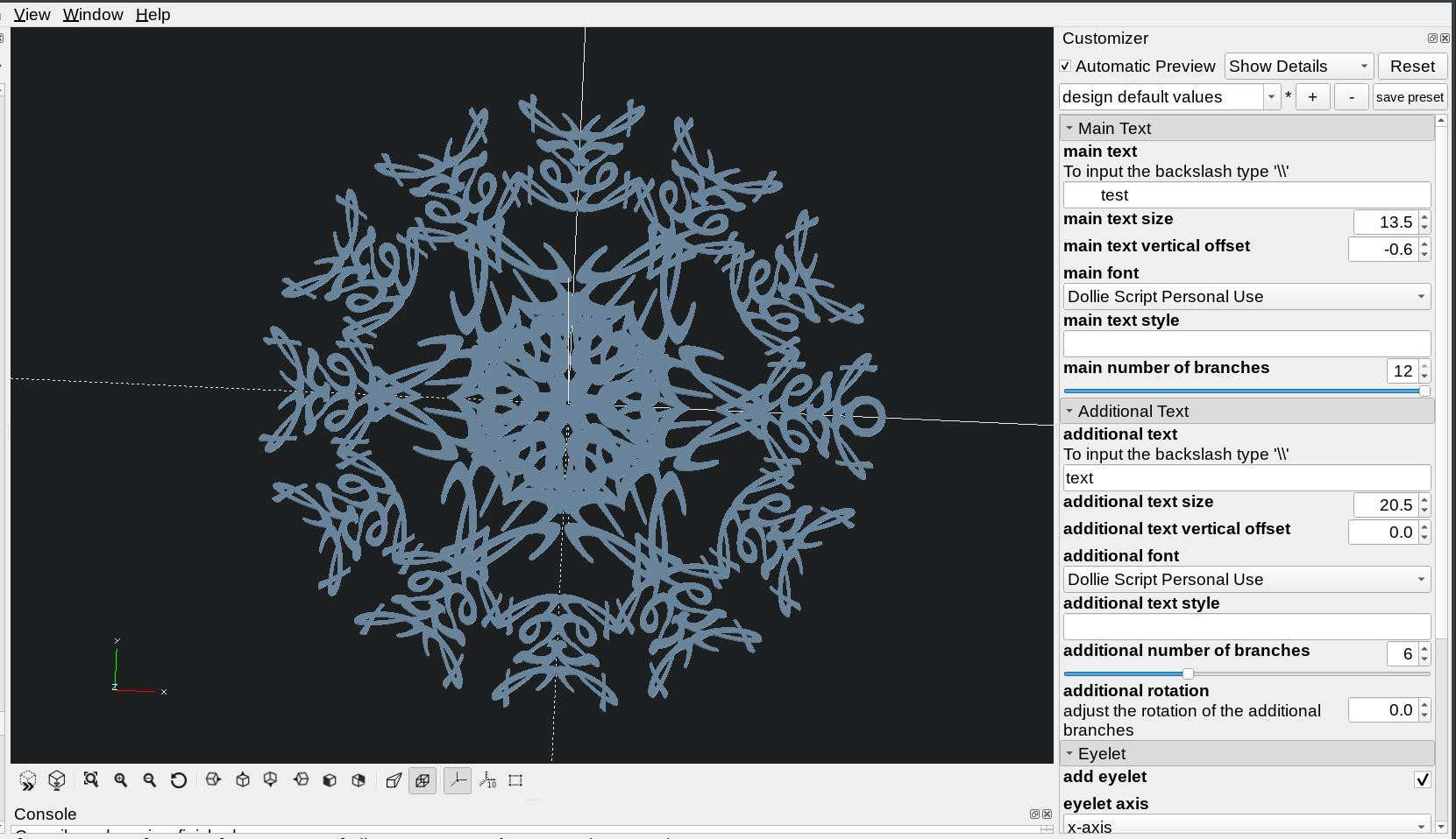 Snowflake Ornament Generator by garysgeekery | Download free STL model ...