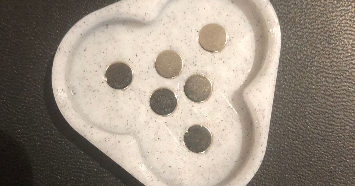 Magnetic Sliding Fidget with updated magnet positions 6x2mm by Revolyze ...