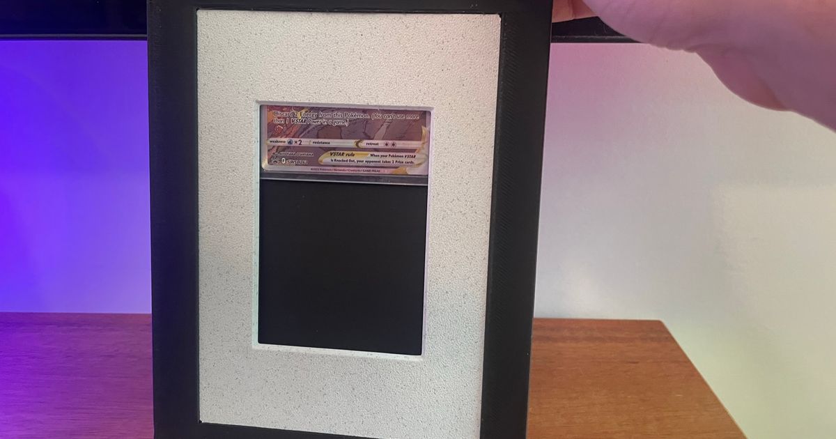 Trading Card Toploader Frame by Plaground3d | Download free STL model ...