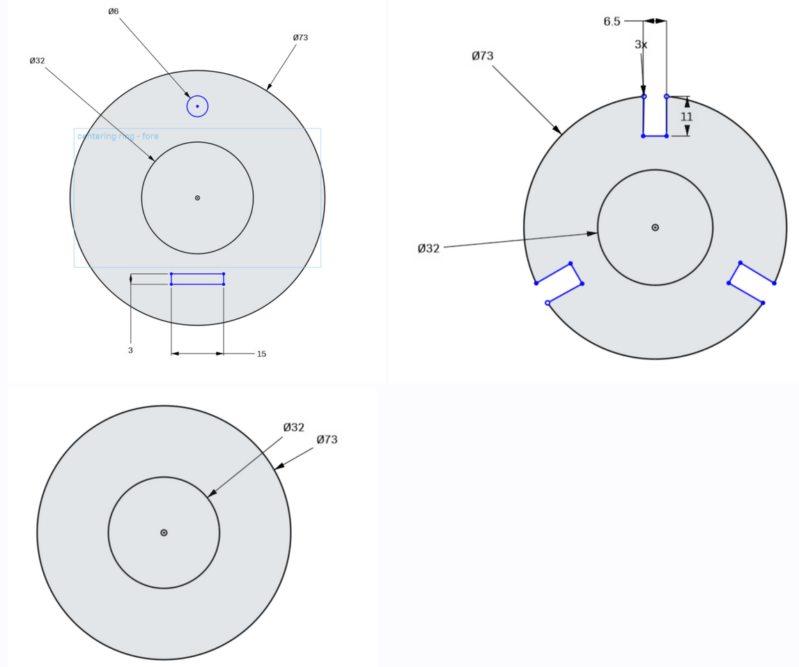 3-inch Big Red Max Fin and Centering Rings por David Frey | Descargar ...