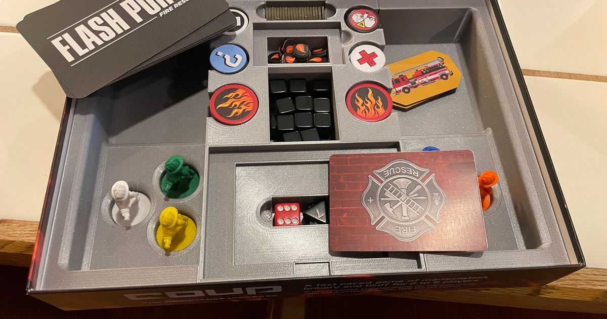 Flash Point Fire Rescue Board Game Organizer Sides by John | Download ...