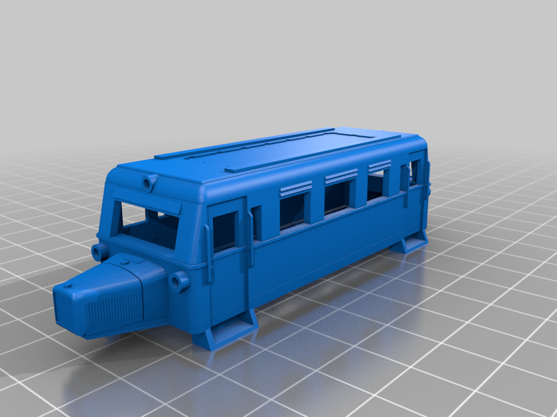 Wiesmar schienenbus adaptation to TT gauge. H0m scale railbus. by Radu ...