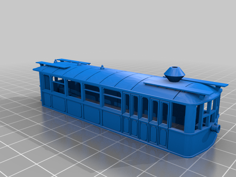 GANZ 1903 steam TT scale adaptation + motorization by Radu Raducu ...