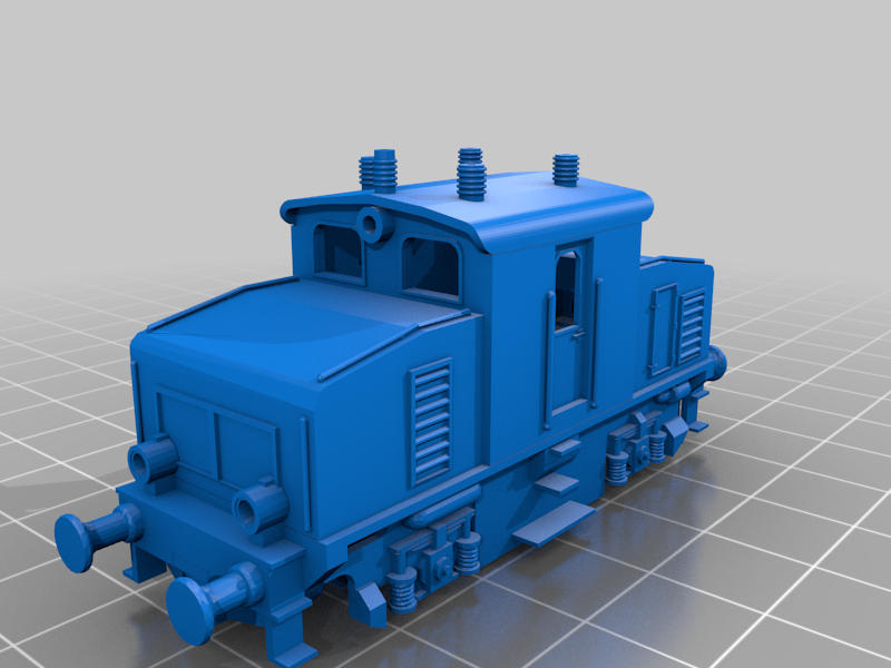E69 locomotive TT scale 1:120 by Radu Raducu | Download free STL model ...