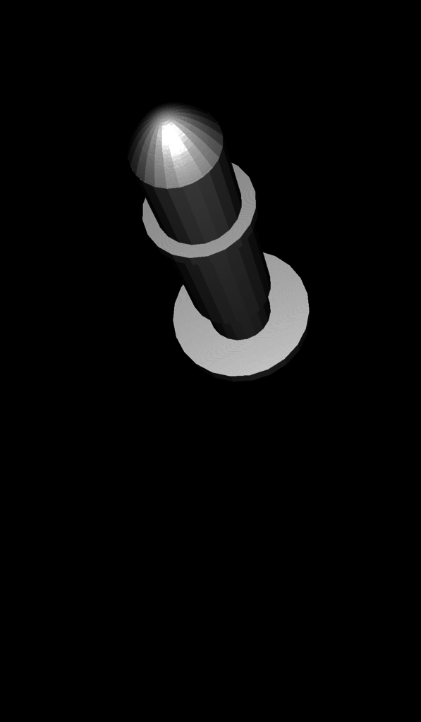 TT scale buffer 1:120 for locomotive. It was made with Thinkercad by ...