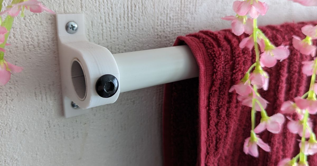 Wall Mount for 1" tube by SaltyPkay | Download free STL model ...