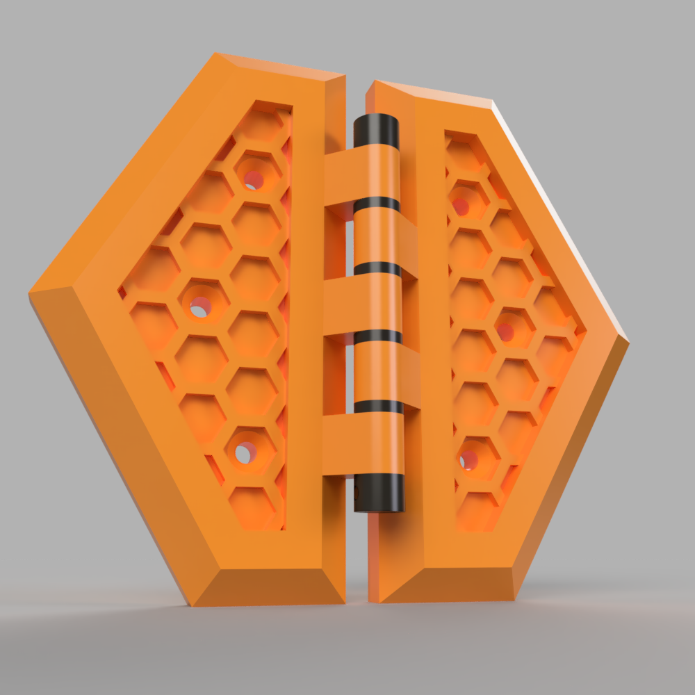 Honeycomb Hinge Design by Phillipe | Download free STL model ...