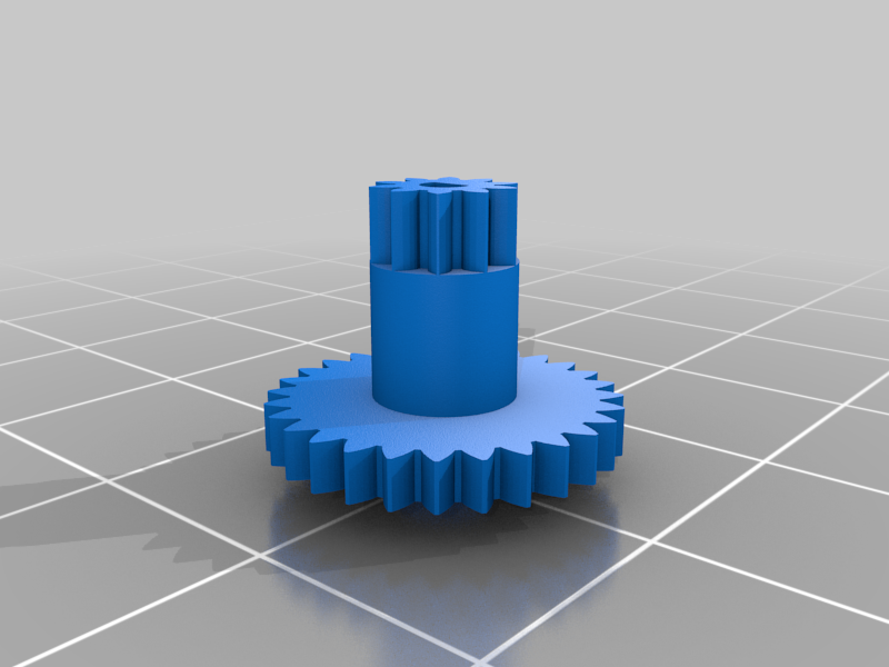 Hexmod Axle Gear Pinion (long yellow chassis) by p928s1984 | Download ...