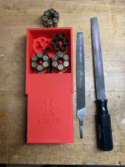 45 ACP Moon Clip Ammo Storage Box Version 2 - Webley, Smith and Wesson ...