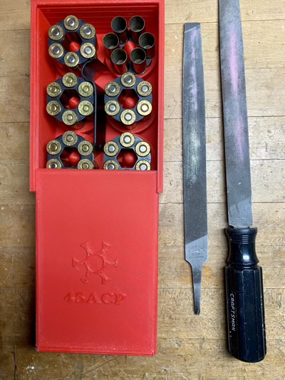 45 ACP Moon Clip Ammo Storage Box Version 2 - Webley, Smith and Wesson ...