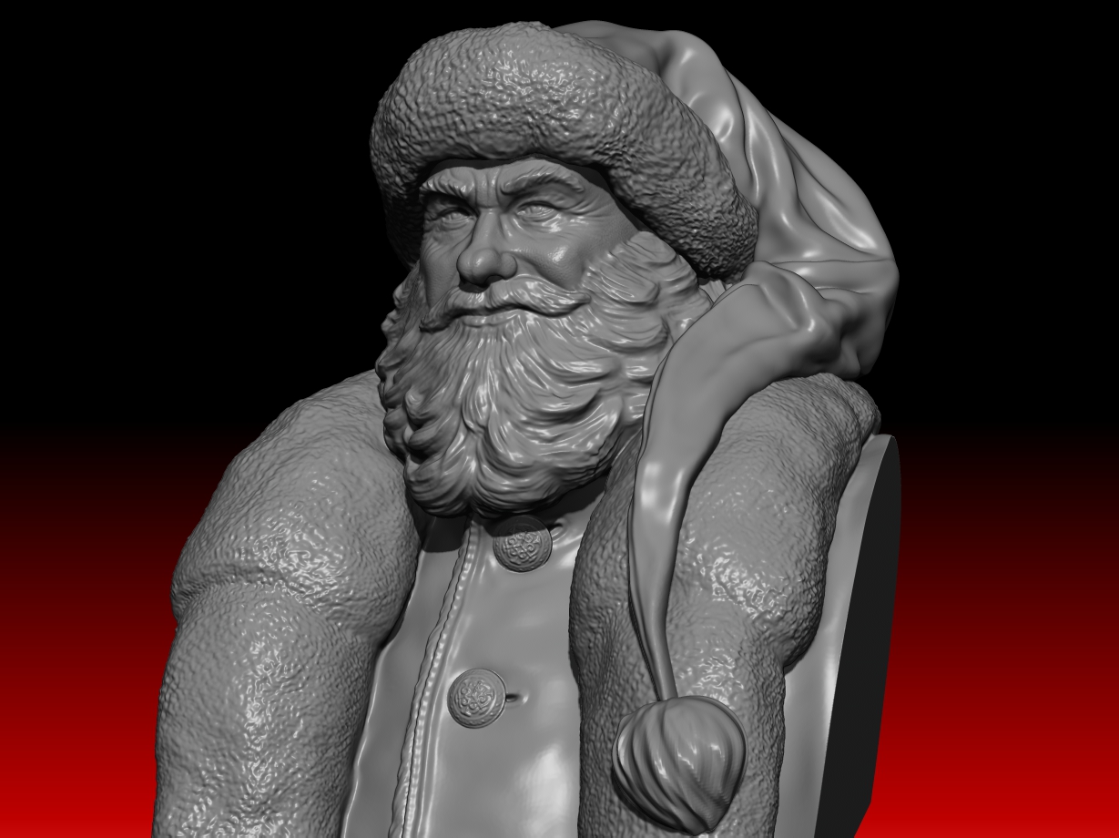 Santa Bust par JS-studio | Téléchargez gratuitement un modèle STL ...