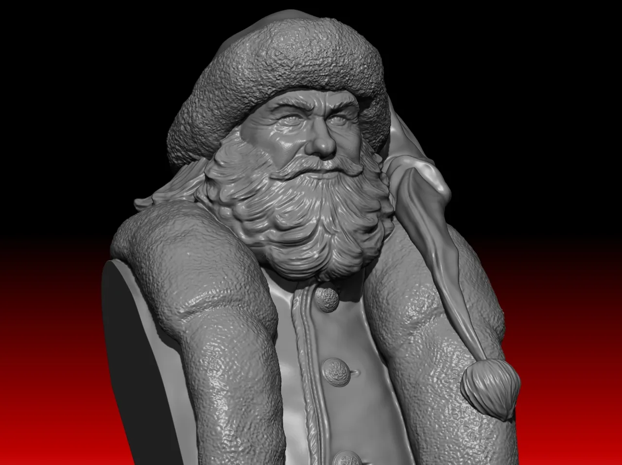 Santa Bust by JS-studio | Download free STL model | Printables.com