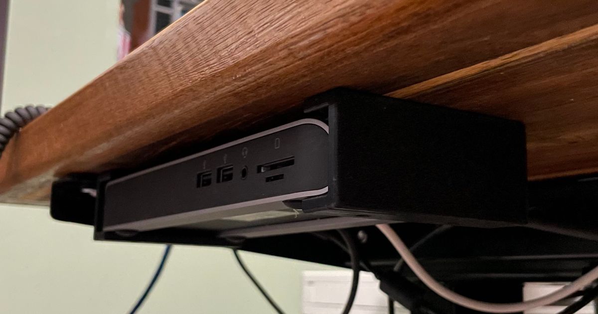 Elgato Thunderbolt Pro 3 Dock Desk Mount by Blake | Download free STL ...
