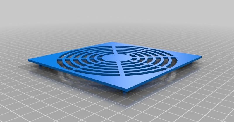 Fan cover for 120mm fan by p928s1984 | Download free STL model ...