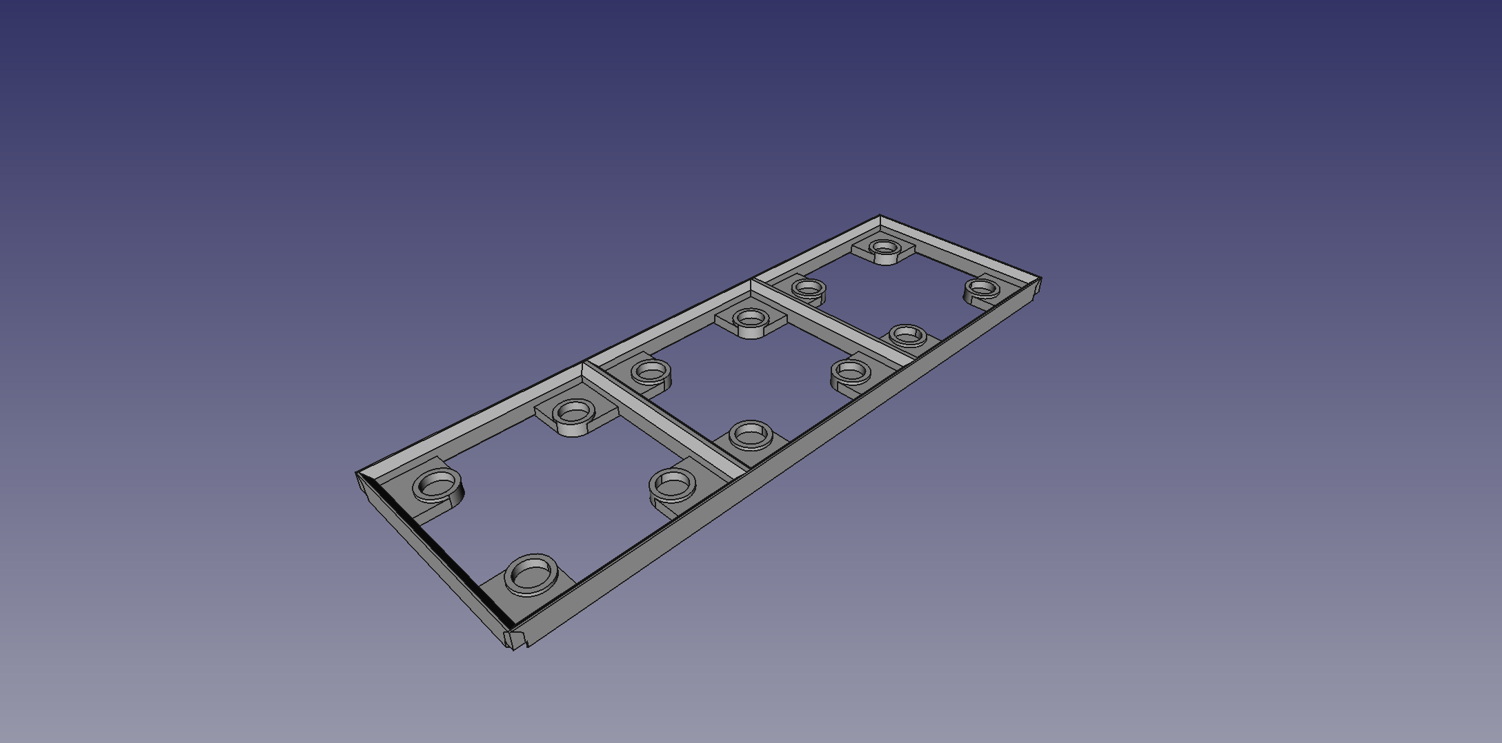 In3D FreeGrid 1x3 Grid by In3Dca | Download free STL model | Printables.com