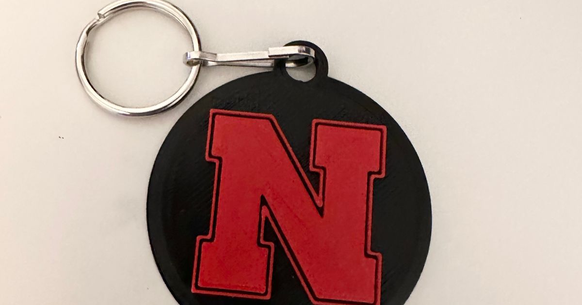 Nebraska Keychain by Epic3d | Download free STL model | Printables.com