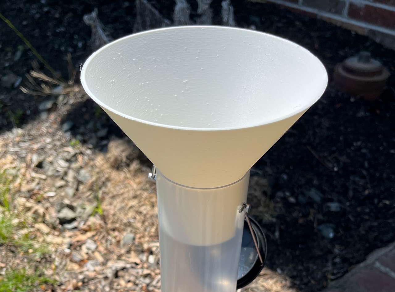 Funnel / mixing hopper for filling 2.75" bird feeder by Parsingphase ...