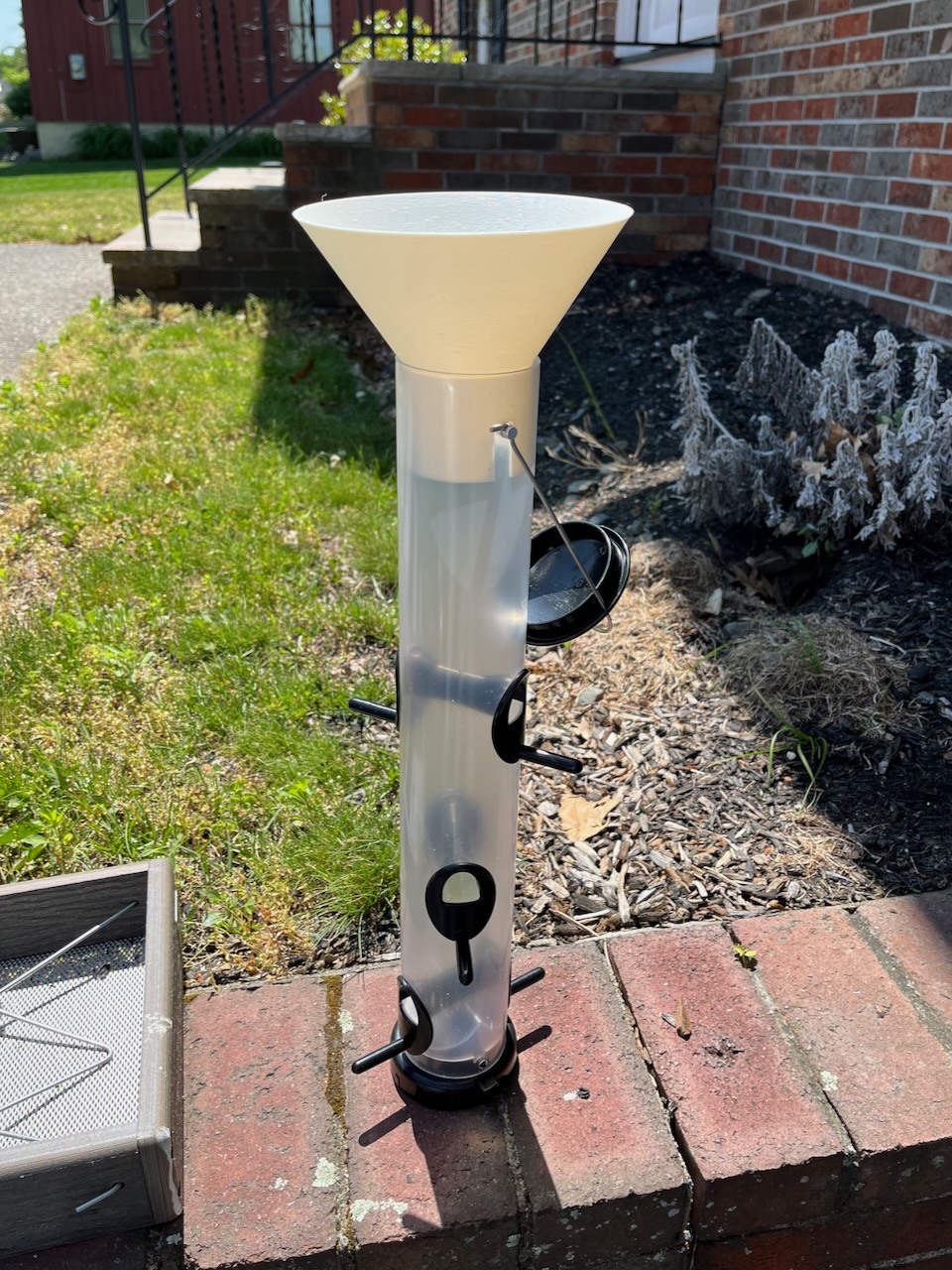 Funnel / mixing hopper for filling 2.75" bird feeder by Parsingphase ...