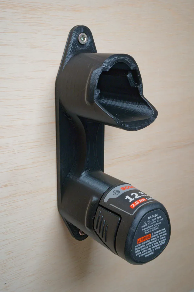 Bosch 12V Battery Holder Wall Mount by Thomas Satterly | Download free ...