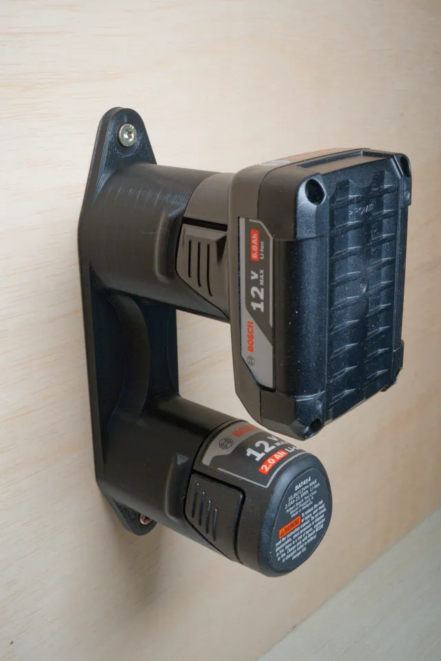 Bosch 12V Battery Holder Wall Mount by Thomas Satterly | Download free ...