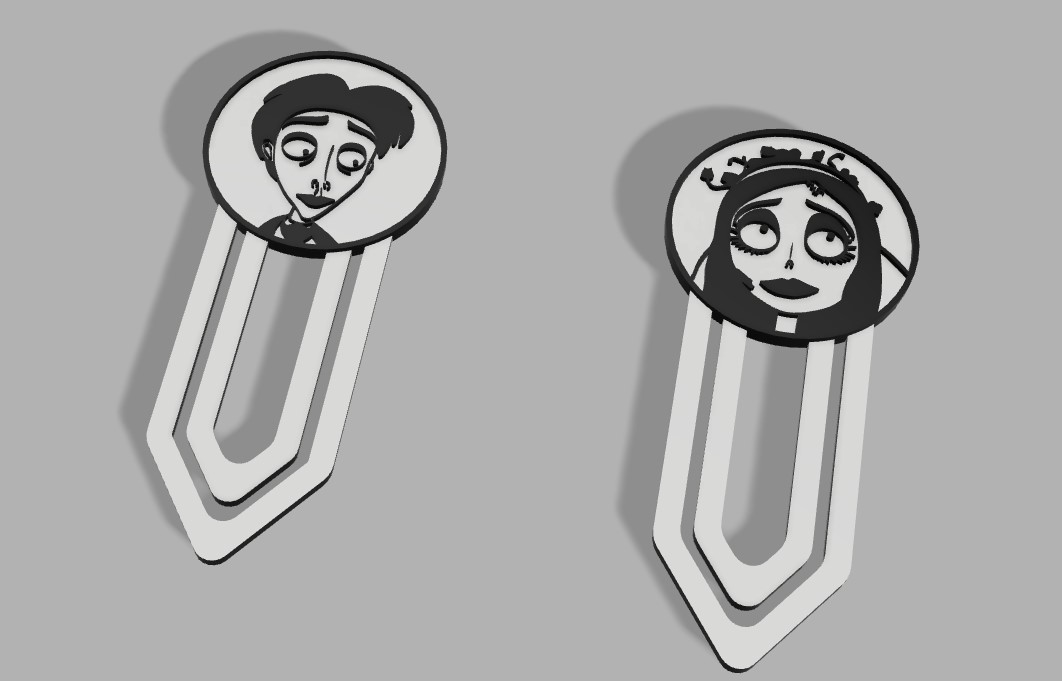 marque page corpse bride by maxitech | Download free STL model ...