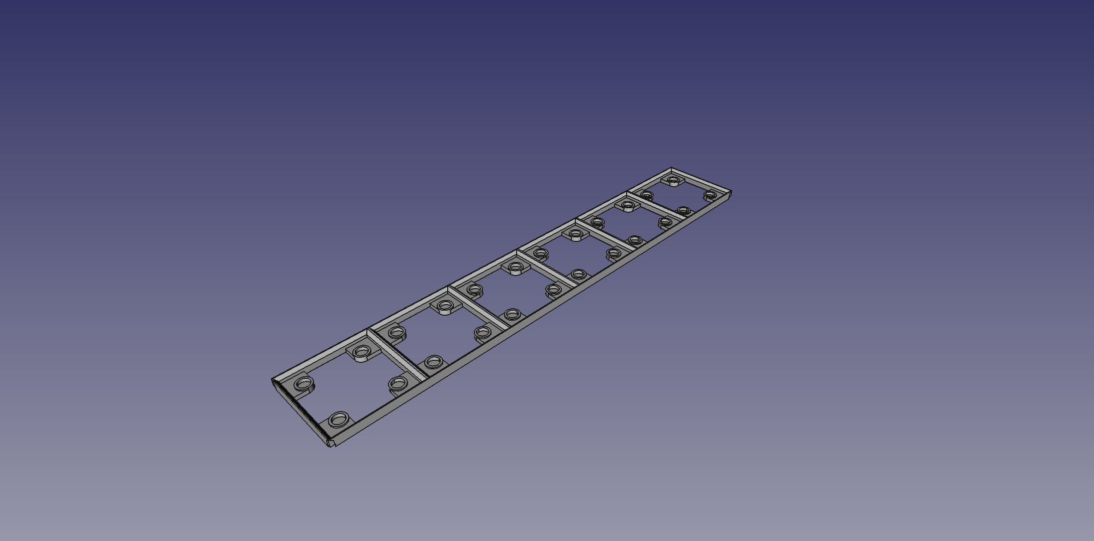 In3D FreeGrid 1x6 Grid by In3Dca | Download free STL model | Printables.com