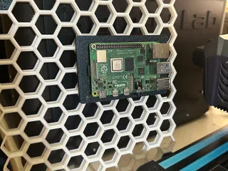 Raspberry Pi 4 Honeycomb Storage Wall Mount by print_proven | Download ...