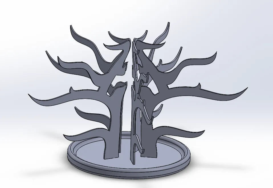 Tree jewellery hanger by Kuba | Download free STL model | Printables.com