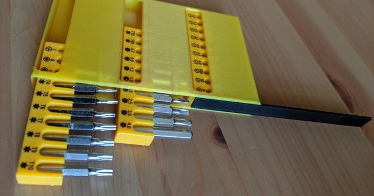 Precision Screwdriver Micro Bit Box by Methyl | Download free STL model ...