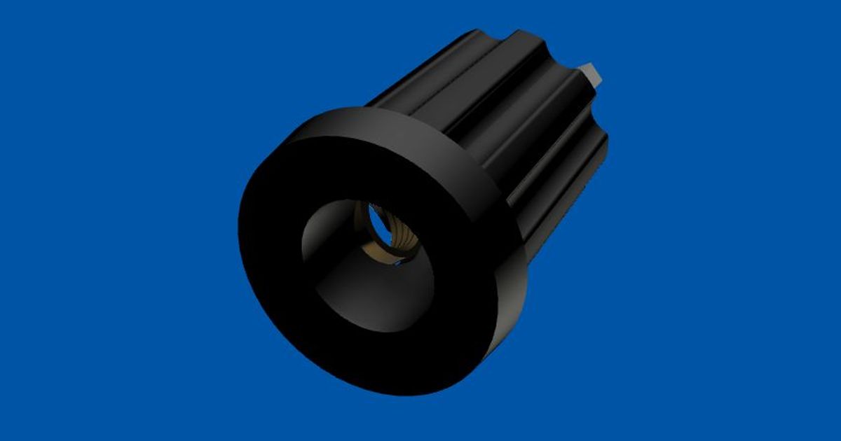 Potentiometer Knob 05 by Wiseone | Download free STL model | Printables.com