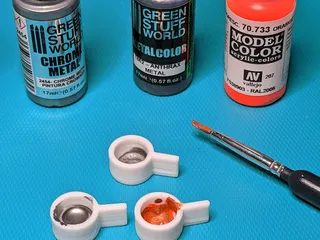 Small Paint Cup by LayerLux3D | Download free STL model | Printables.com