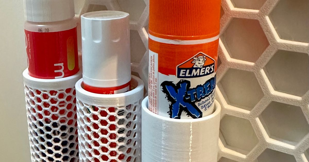 Large Glue Stick holder for Honeycomb HWS Storage wall. by Zakoplex ...