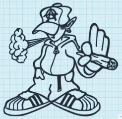 STONER-GOOFFY - WALL ART by Ogama Industries | Download free STL model ...