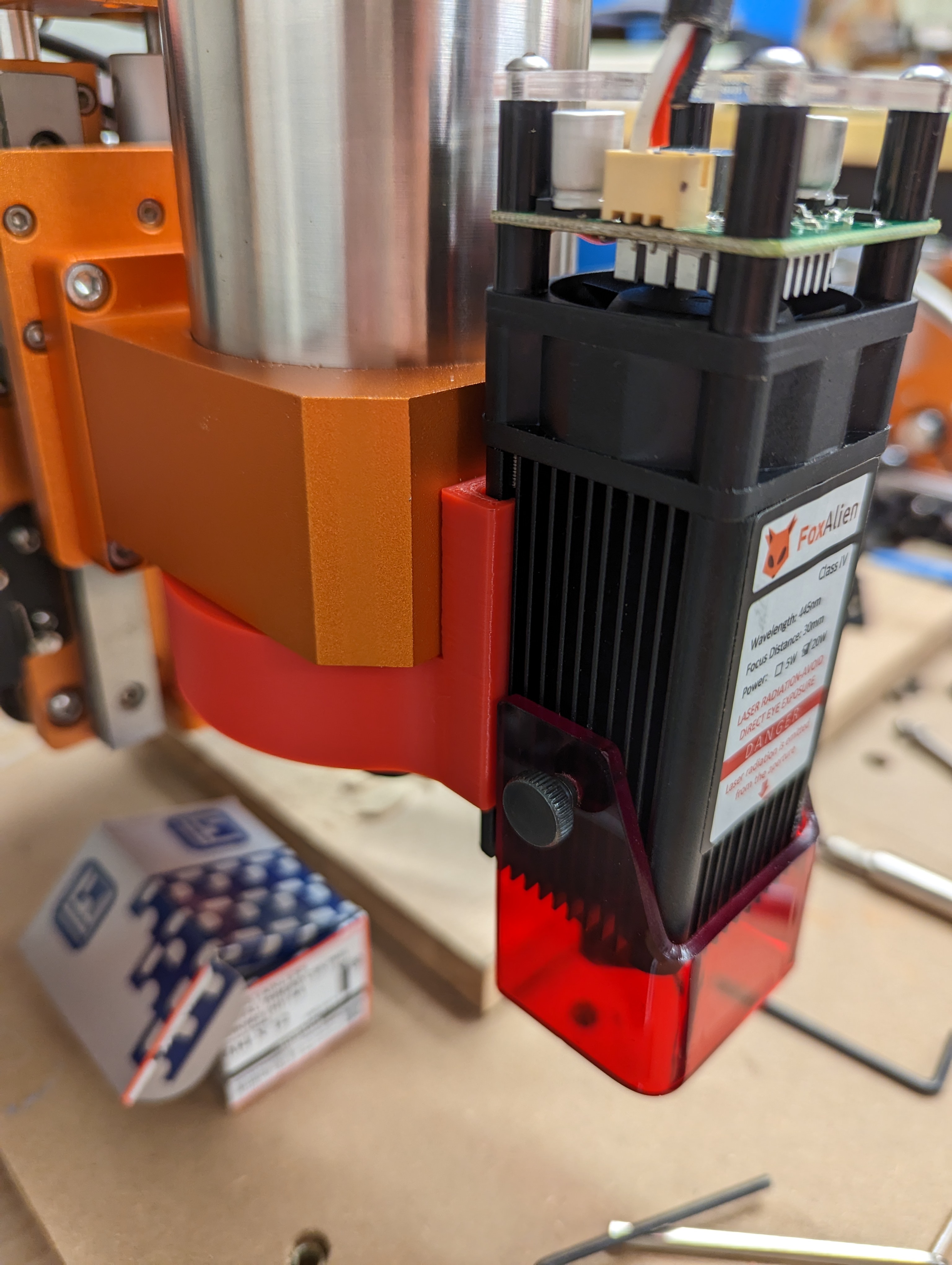Foxalien - Masuter Pro - 20w (5w) Quick fit / remove Laser mount ...