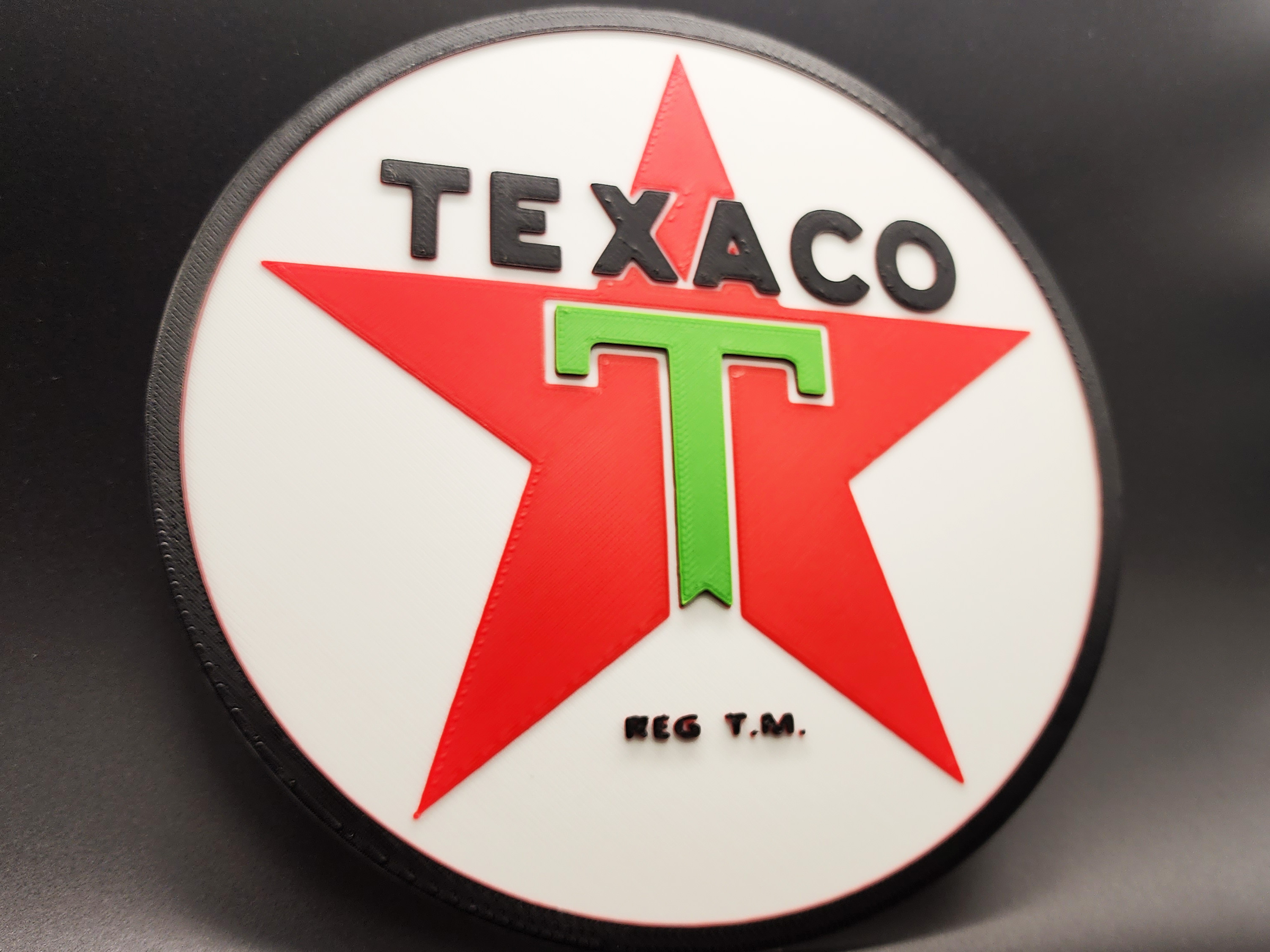 Vintage Texaco Sign - 4 Colors by Triple G Workshop | Download free STL ...