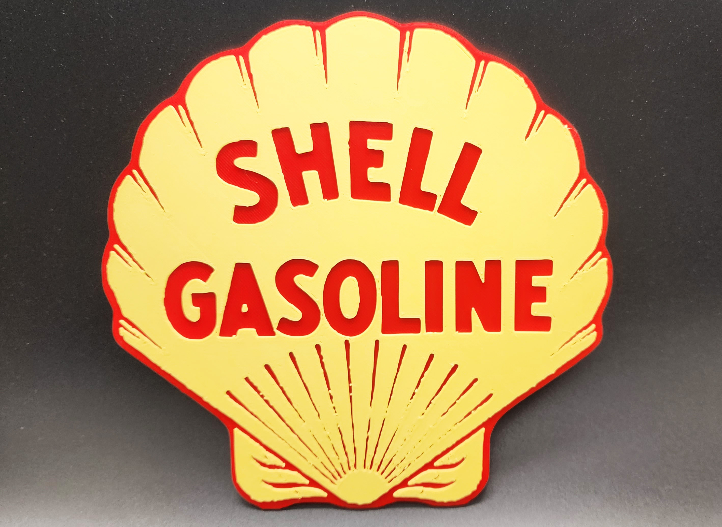 Vintage Shell Gasoline Sign 2 Colors by Triple G Workshop | Download ...