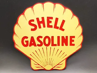 Vintage Shell Gasoline Sign 2 Colors by Triple G Workshop | Download ...