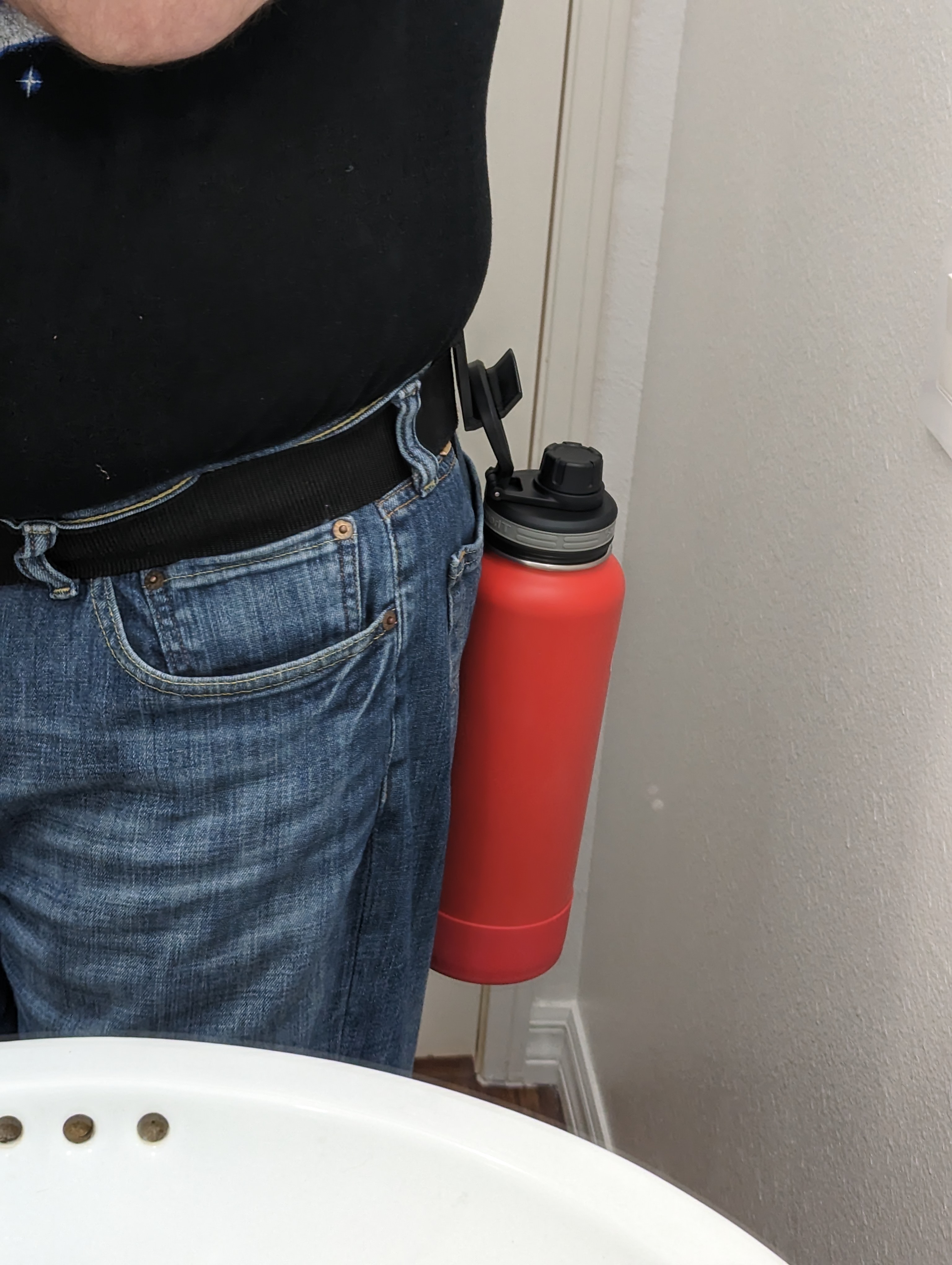 Water Bottle Belt Hook by Darren | Download free STL model | Printables.com