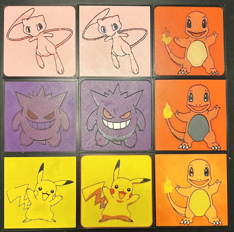 Pokemon Light Panels by zurno | Download free STL model | Printables.com