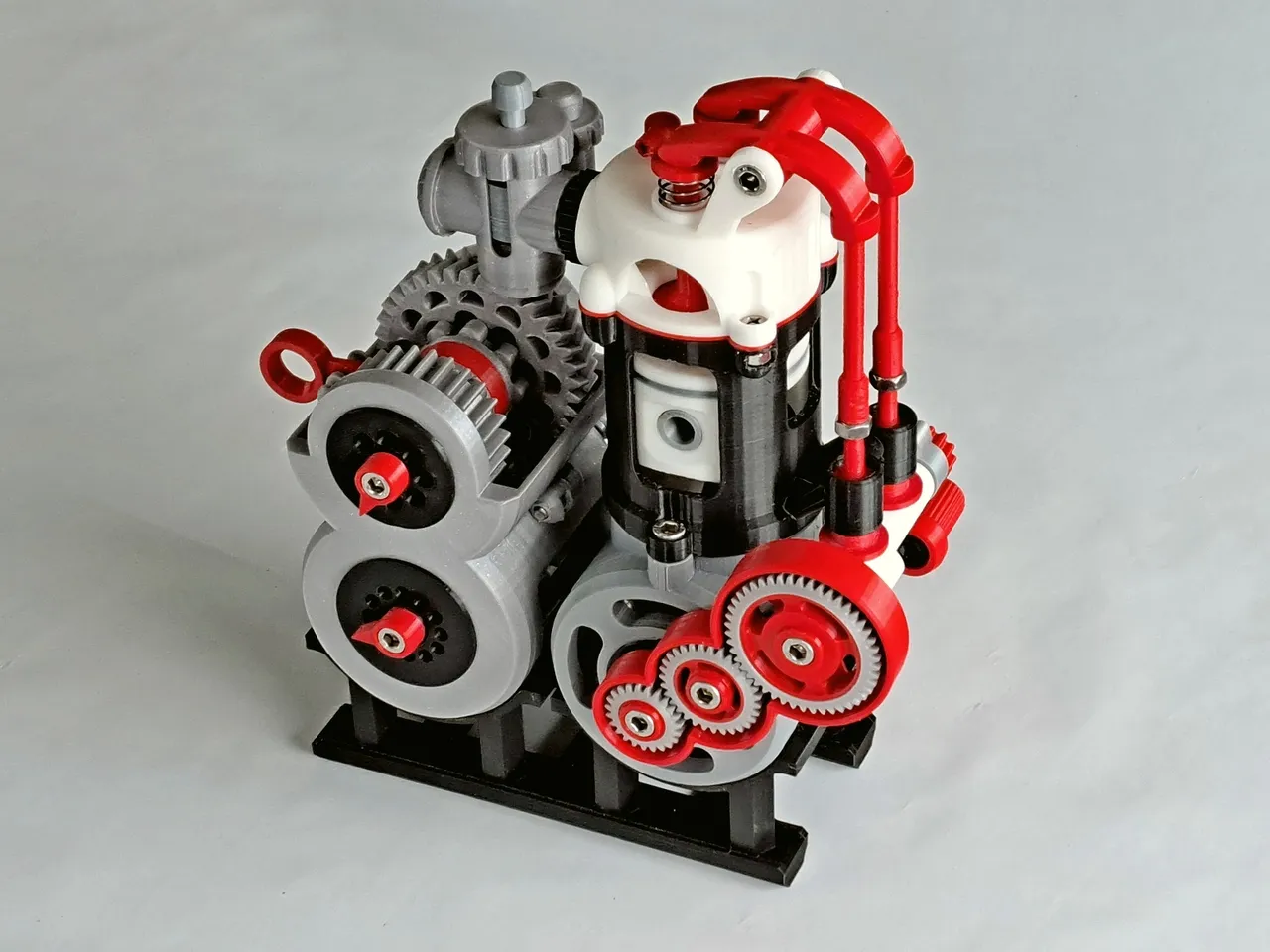 PushRod Engine with Gearbox by Bootjevaarder | Download free STL model ...