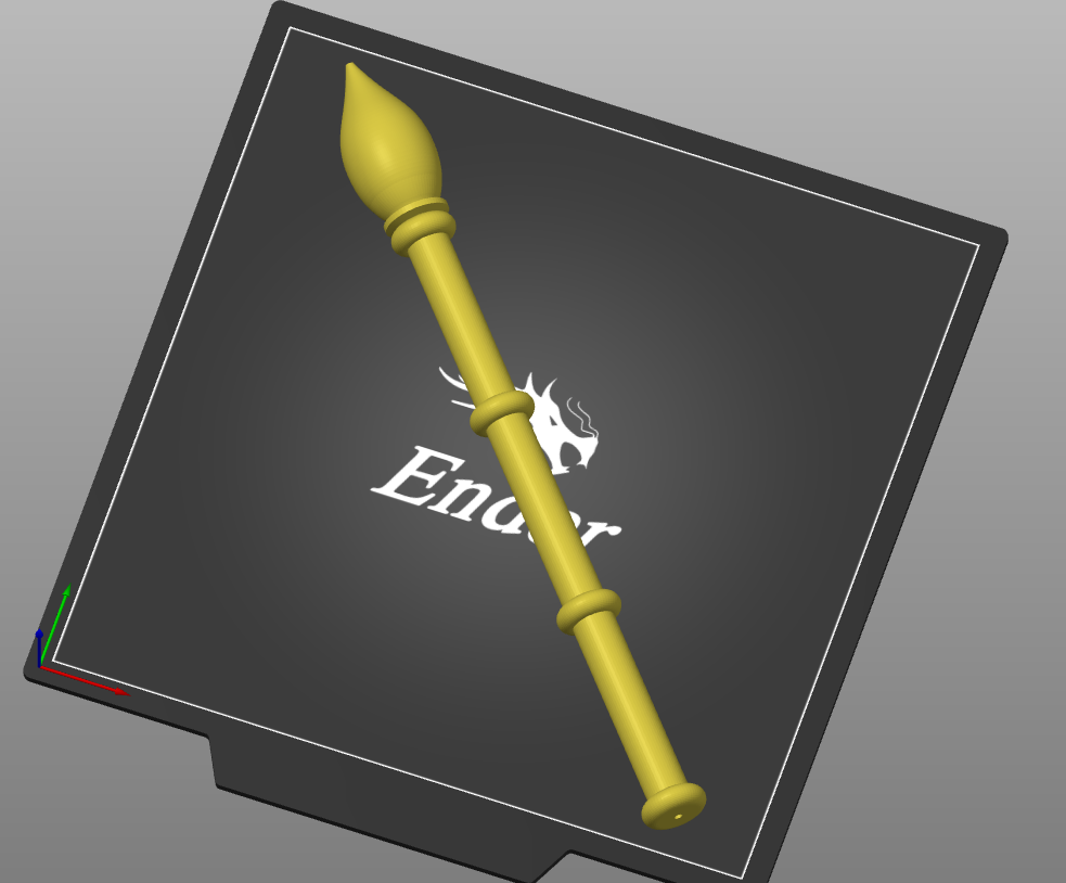 Golden Dawn Fire Wand by B Makintings | Download free STL model ...