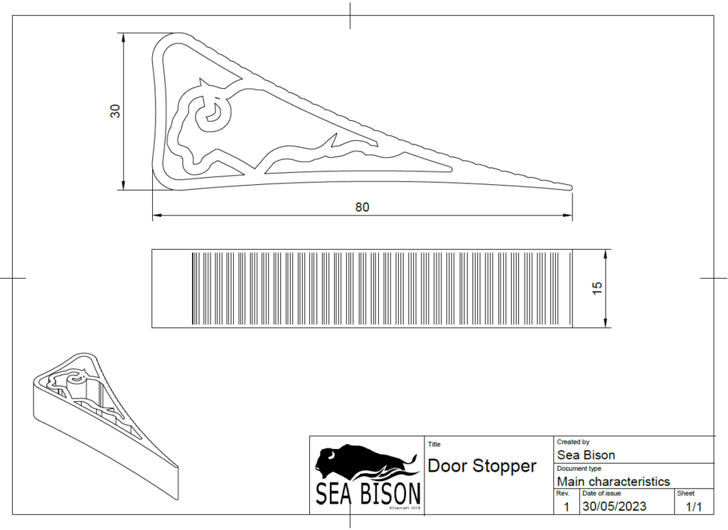Door stopper (flexible) by Sea Bison | Download free STL model ...