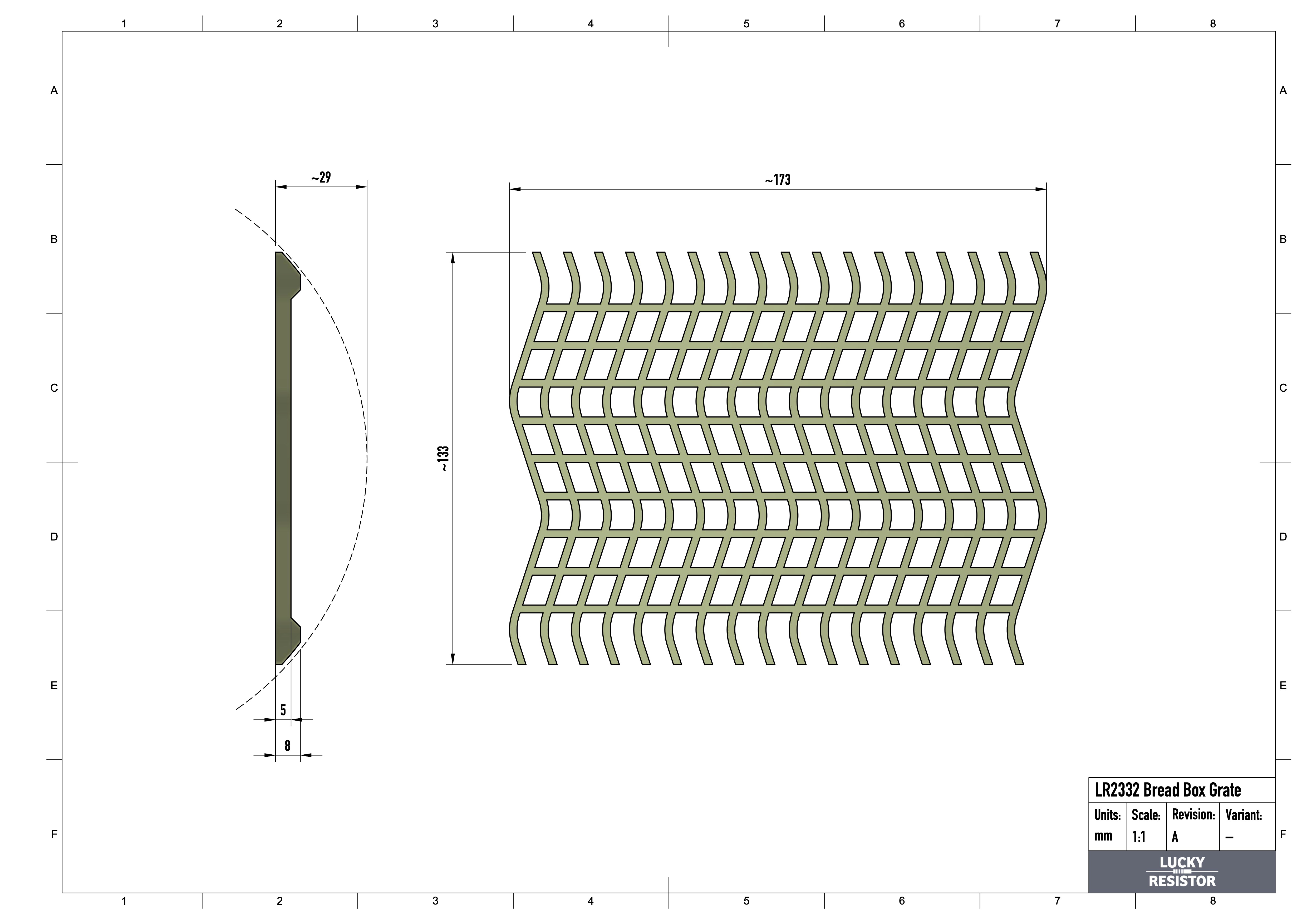 Bread Box Grate for Round Wesco Bread Boxes or Similar by Lucky ...