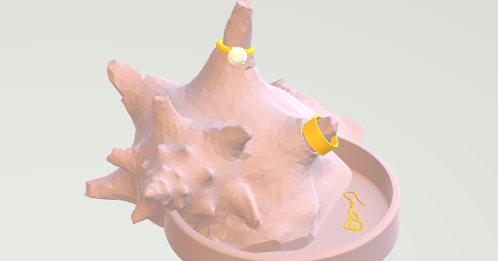 Conch Shell Ring Holder By Jordan K Download Free Stl Model