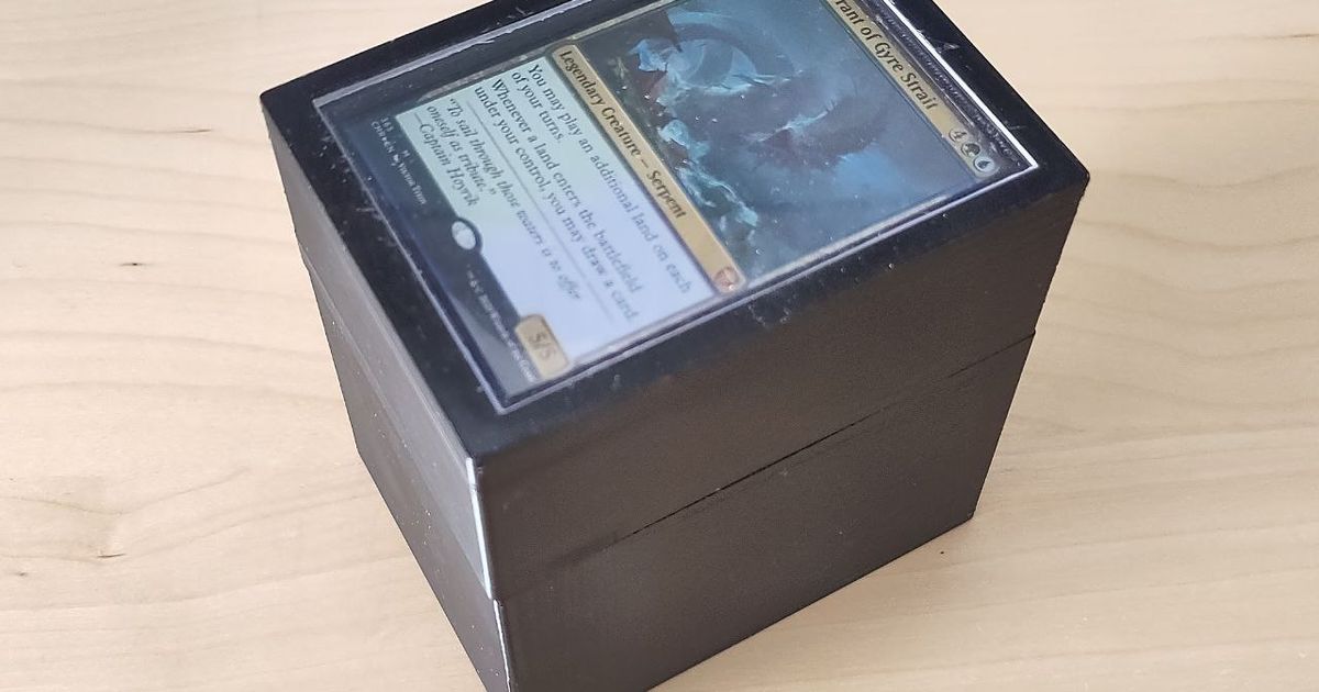 Magic Card Box for Commander by michael | Download free STL model ...
