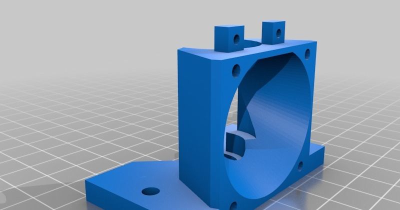 Fan duct and Mini Differential IR sensor mount for E3Dv6 hot end with ...