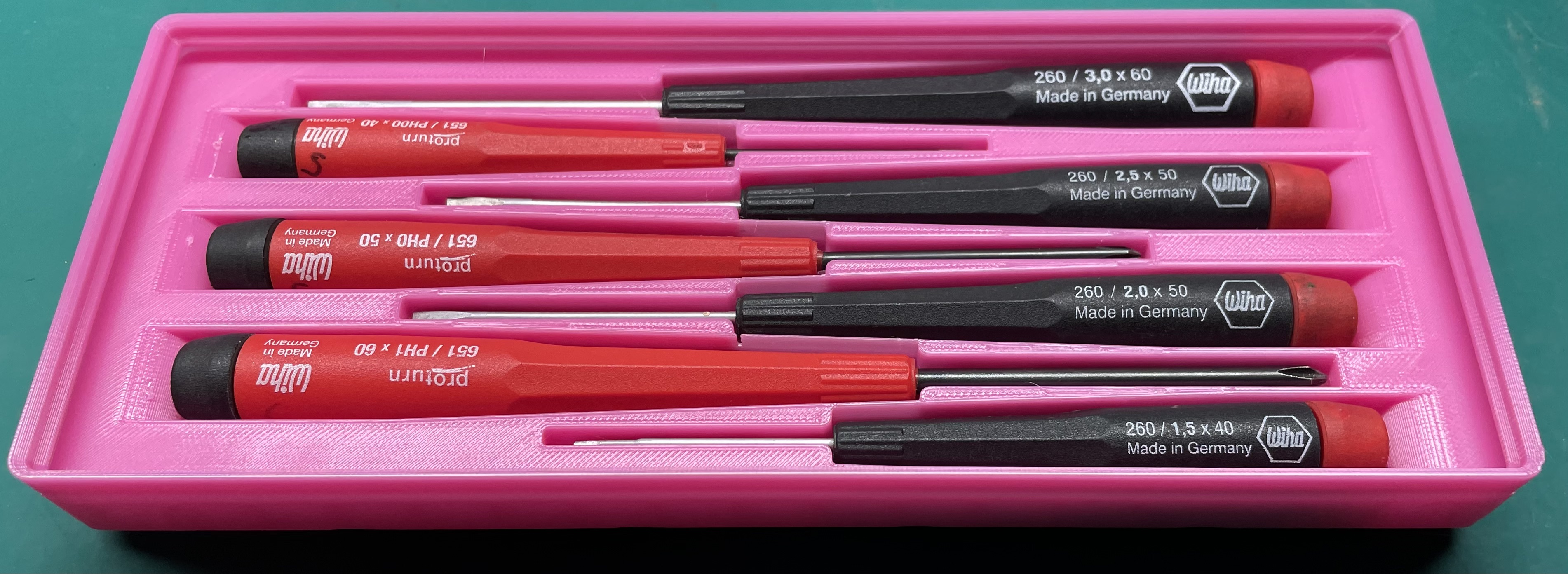 Gridfinity Wiha 7pc Precision Screwdriver Tray for 26197 by schenkzoola | Download free STL ...