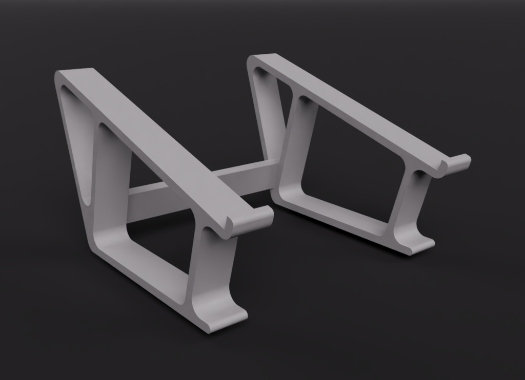 Big Laptop Stand by HerrBatman | Download free STL model | Printables.com