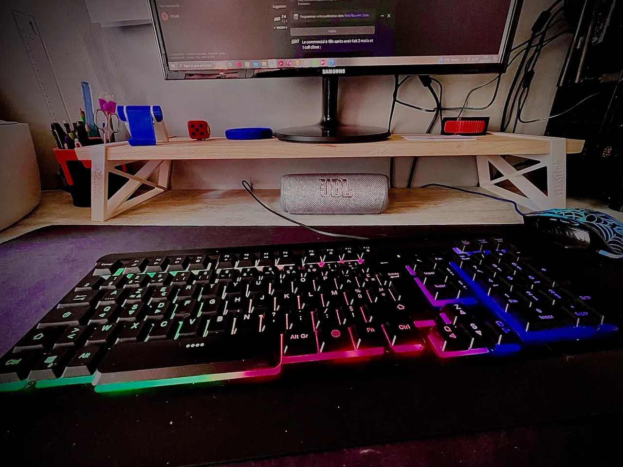 Shelf for pc screen by 3D_Sdel | Download free STL model | Printables.com