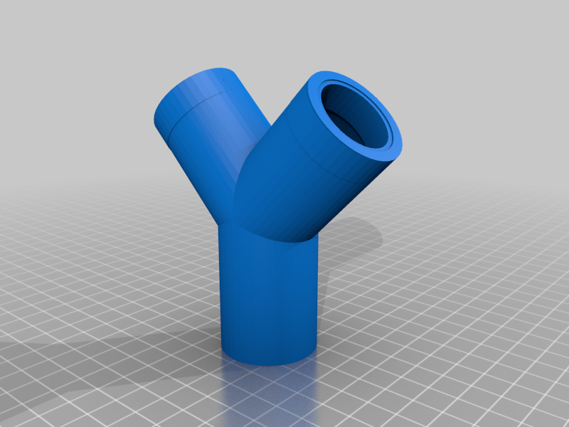 Washing machine drain hose joiner Y by 0x3333 | Download free STL model ...
